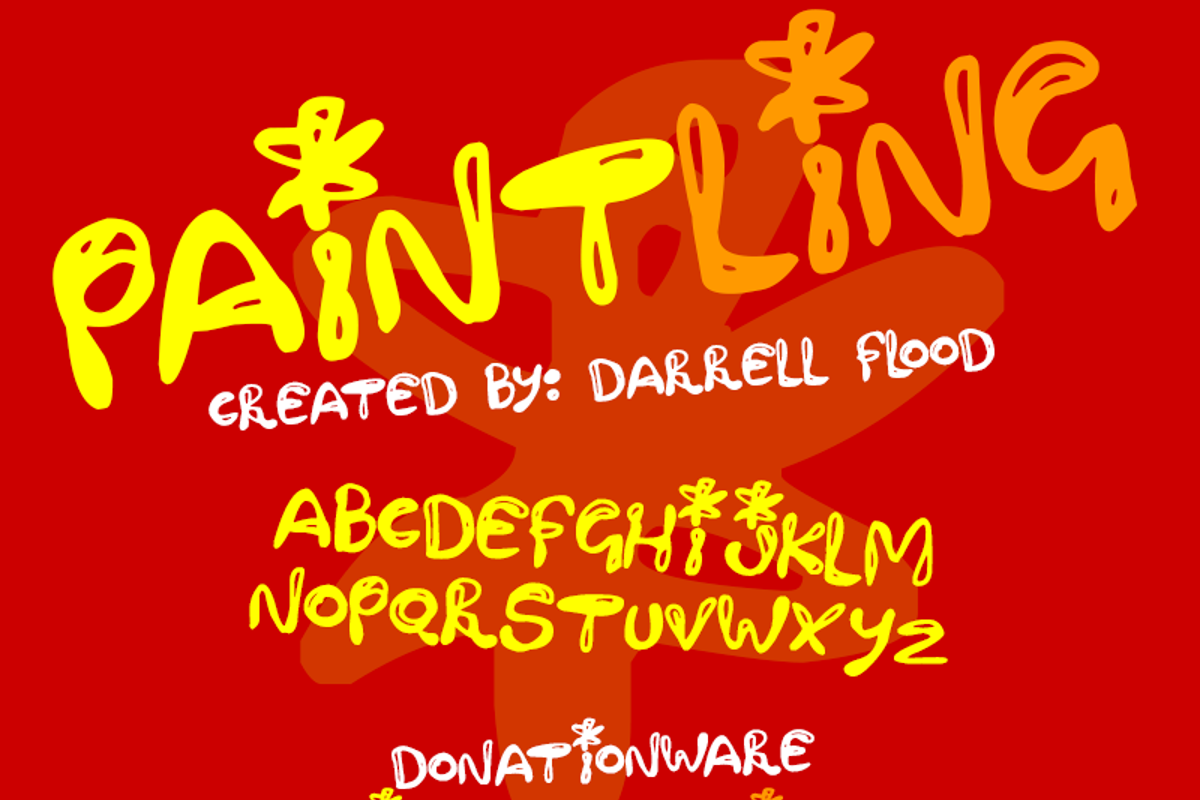 Paintling Font | HAWTPIXEL - Darrell Flood | FontSpace