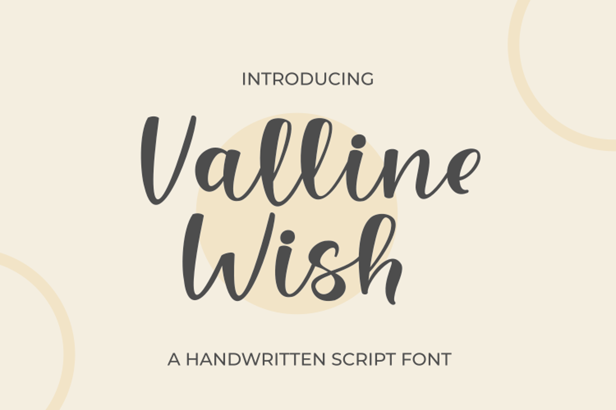 Valline Wish Font | Rvandtype Studio | FontSpace