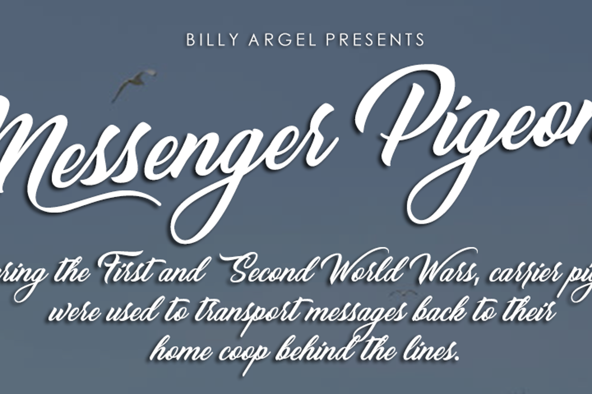 Messenger Pigeons Font - Free Download
