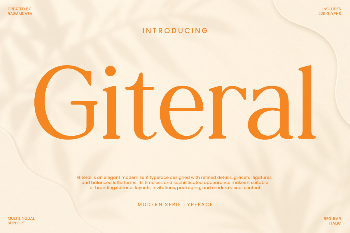 Giteral Font - Free Download