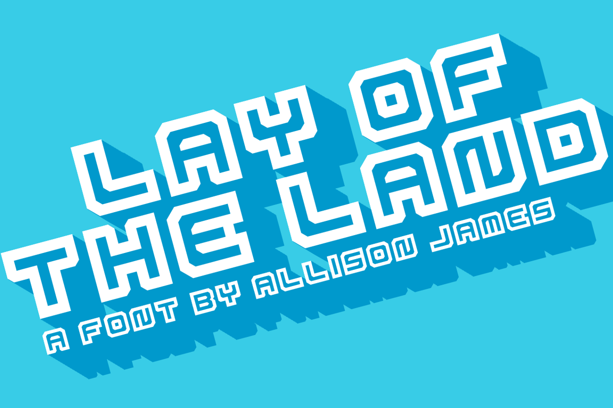 Lay Of The Land Font - Free Download