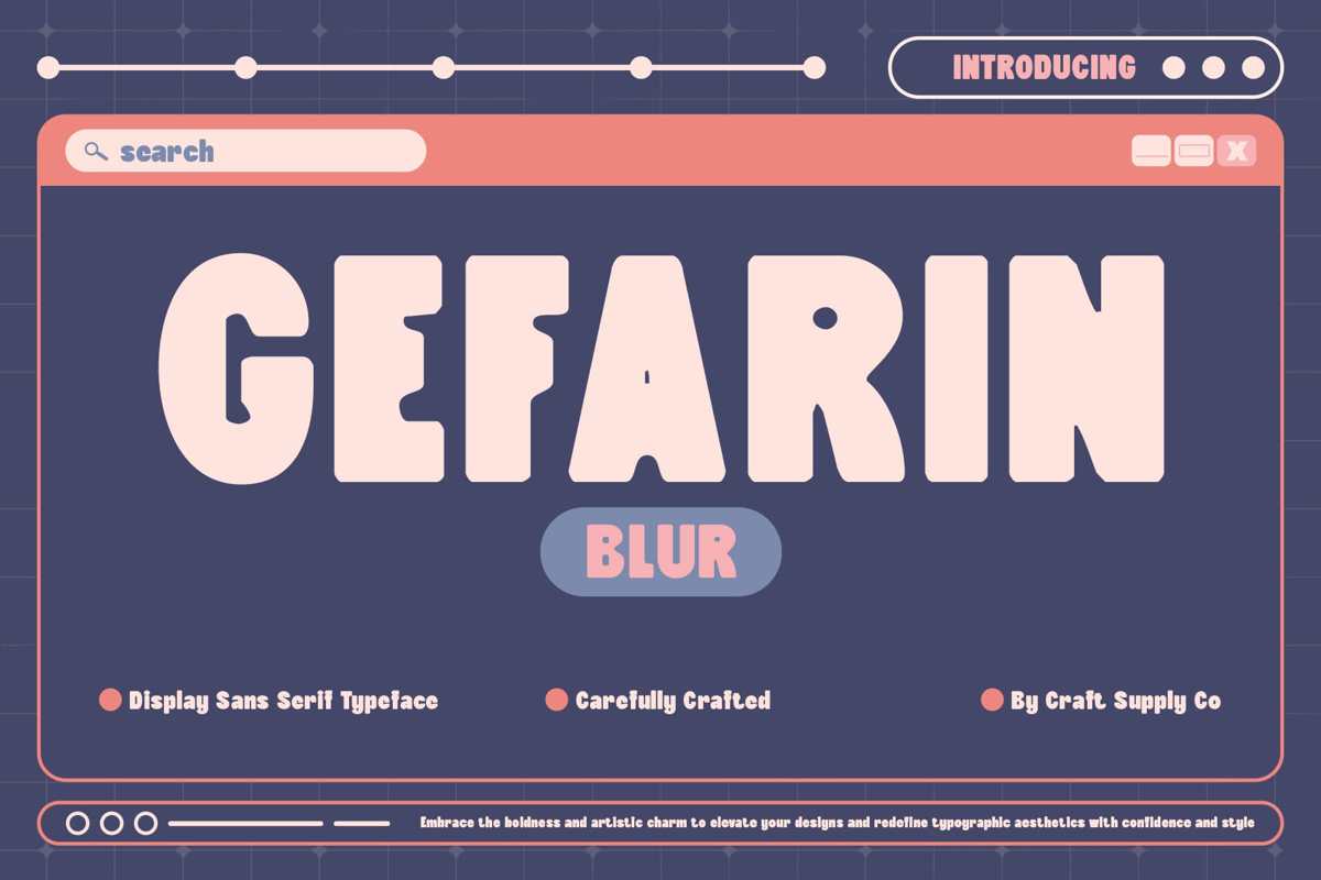 Gefarin Blur Font - Free Download