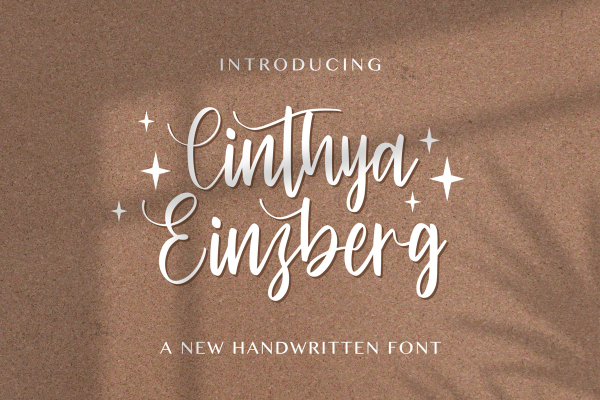 Cinthya Einzberg Font | StringLabs | FontSpace