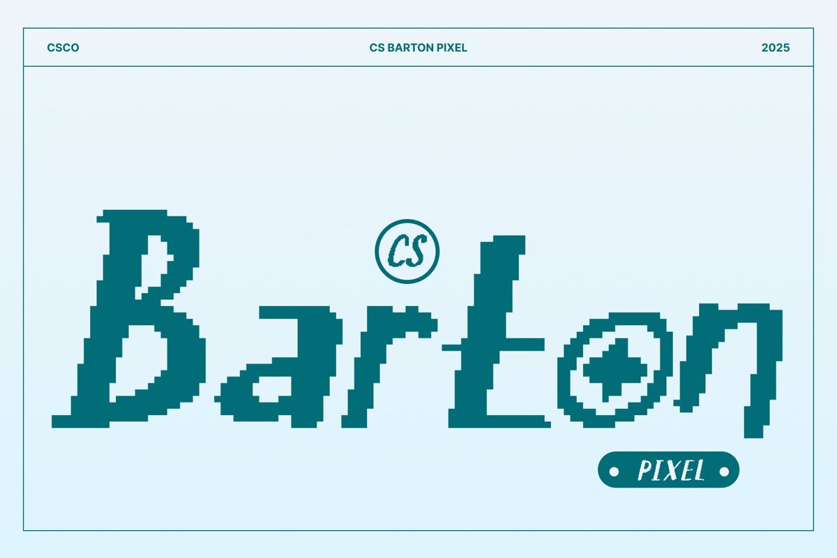 CS Barton Pixel Font - Free Download