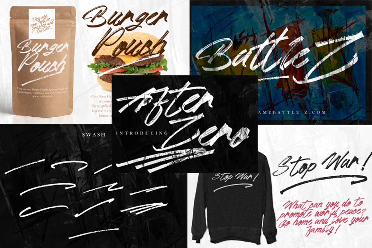 After Zero Font | letterara | FontSpace