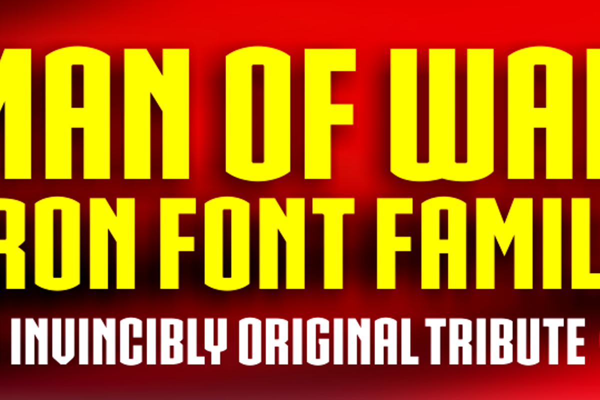 IRON MAN OF WAR 2 NCV Font - Free Download