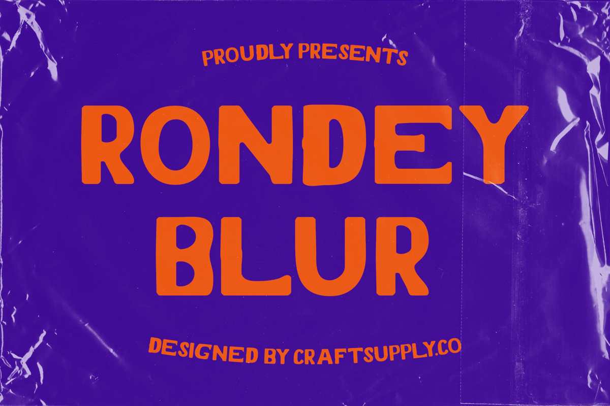 Rondey Blur Font - Free Download