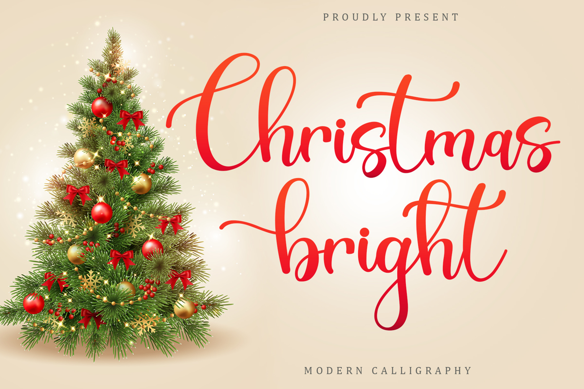 Christmas Bright Font - Free Download