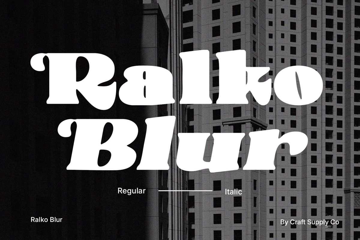 Ralko Blur Font - Free Download