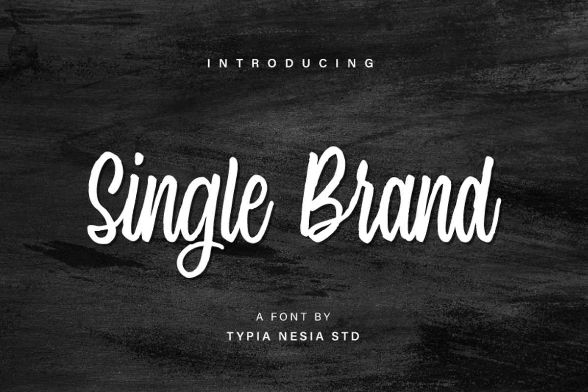 Single Brand Demo Font - Free Download