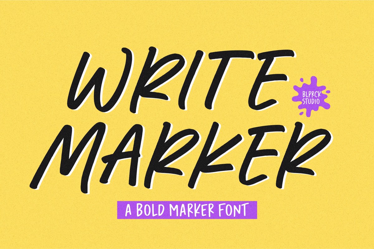 Write Marker Font | balpirick | FontSpace