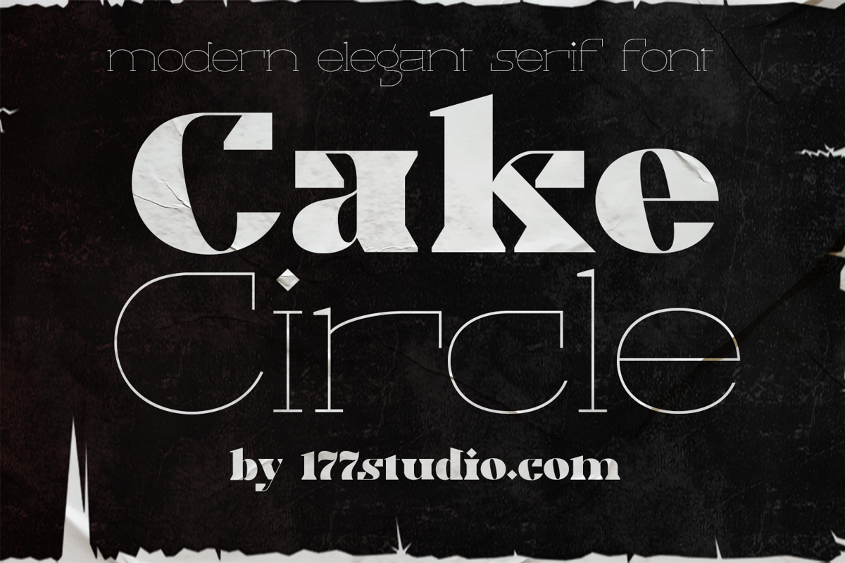 Cake Black Font | 177Studio | FontSpace
