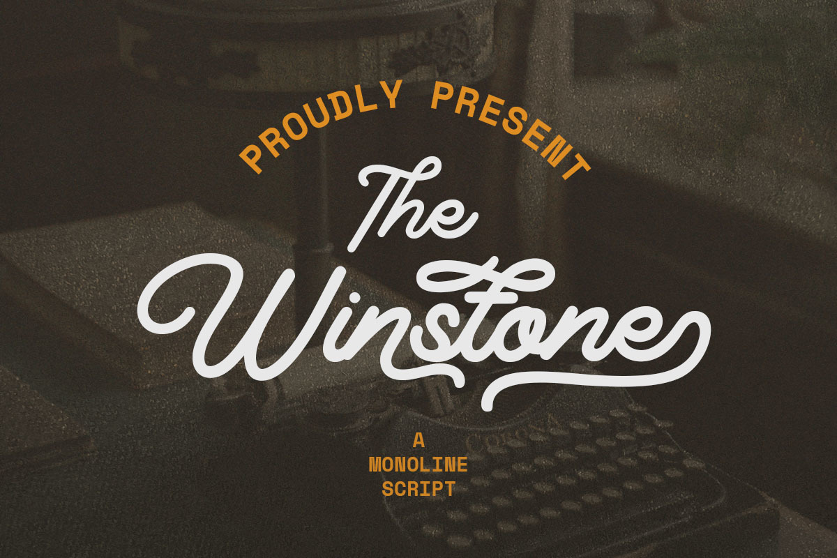 Winstone Monoline Font | dealitastudio | FontSpace