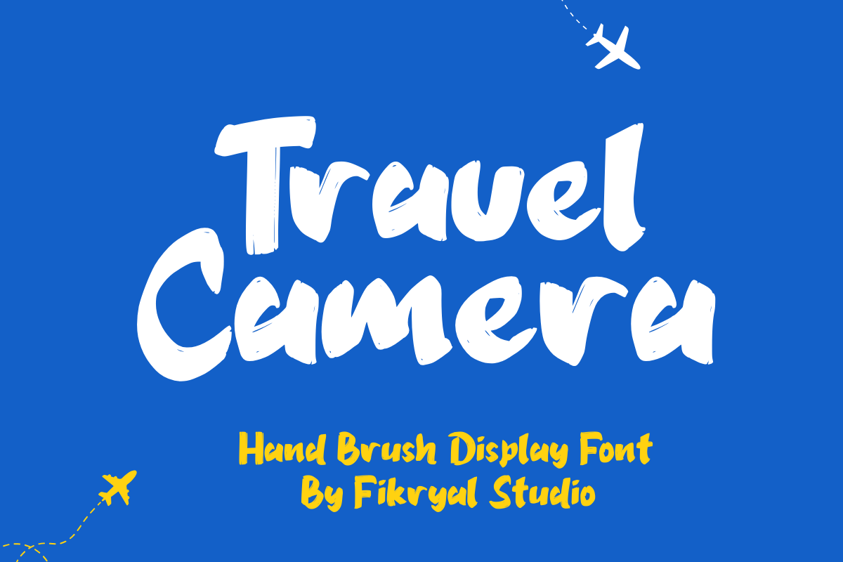 Travel Camera Font | fikryalstudio | FontSpace