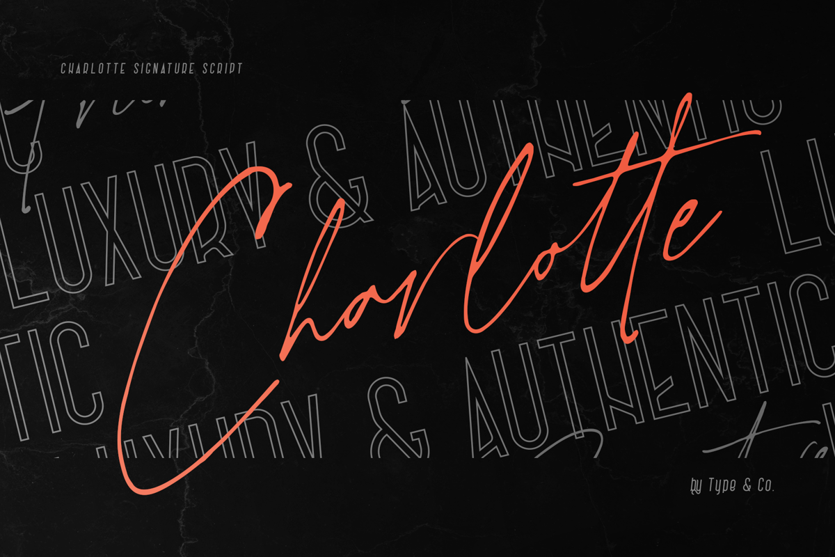 Charlotte Signature Font | type&co. | FontSpace