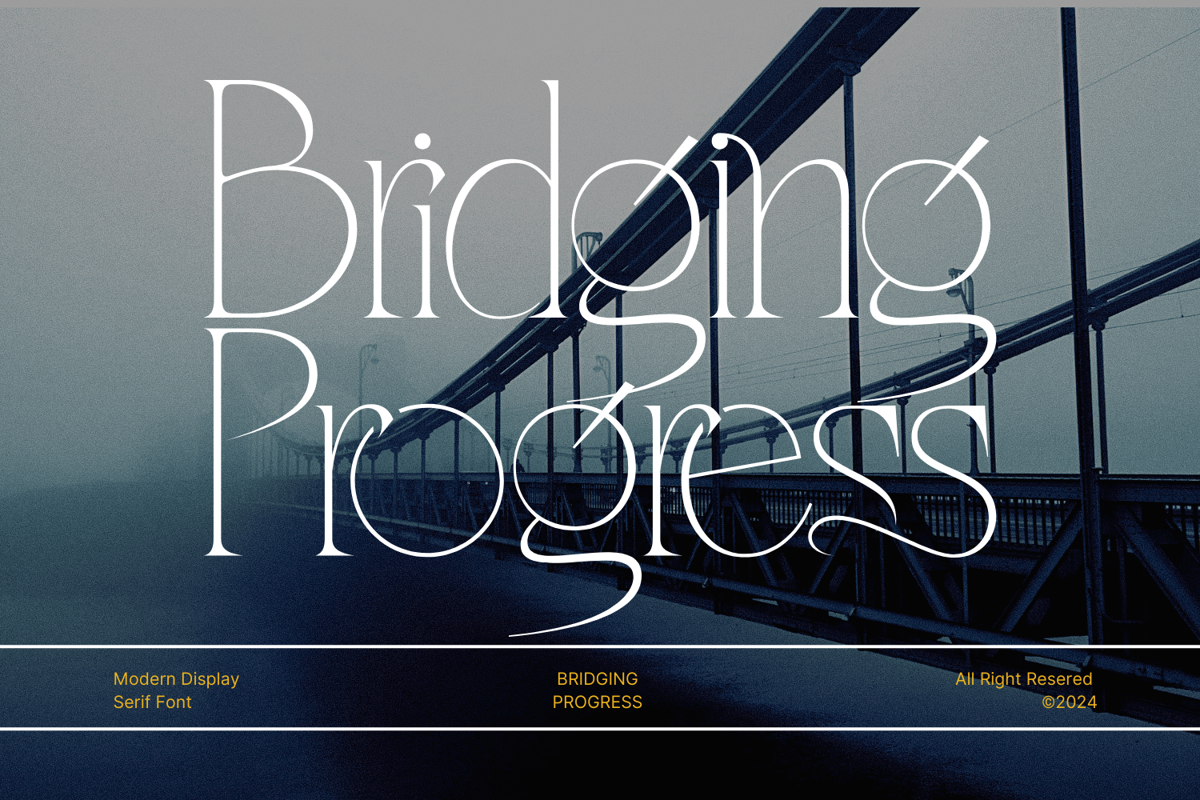Bridging Progress Font - Free Download
