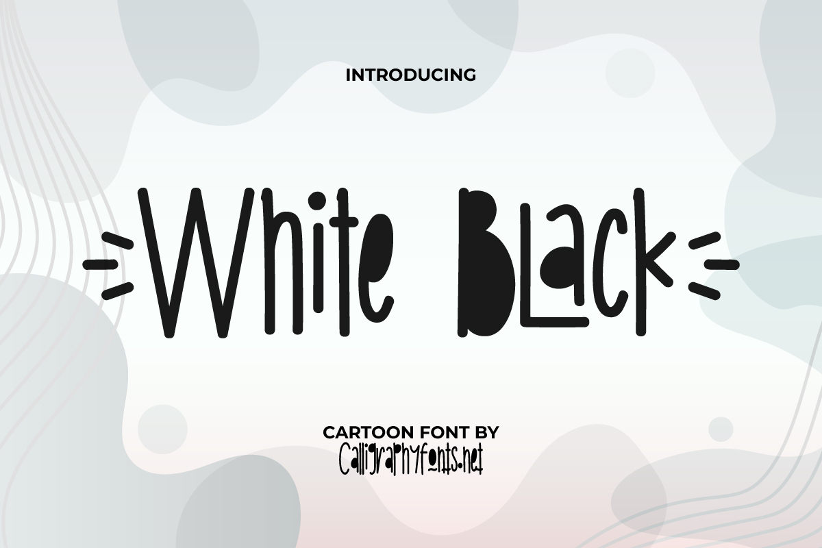 White Black Font - Free Download
