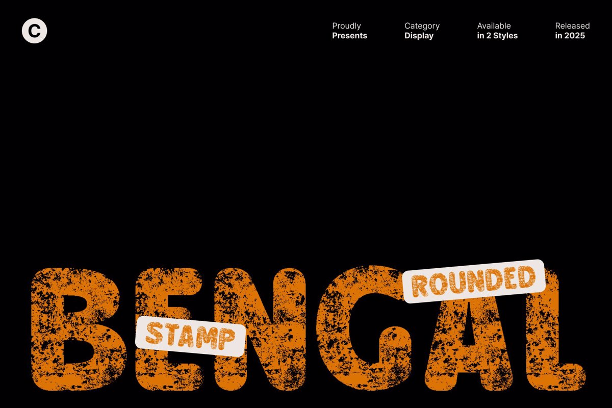 Bengal Rounded Stamp Font - Free Download