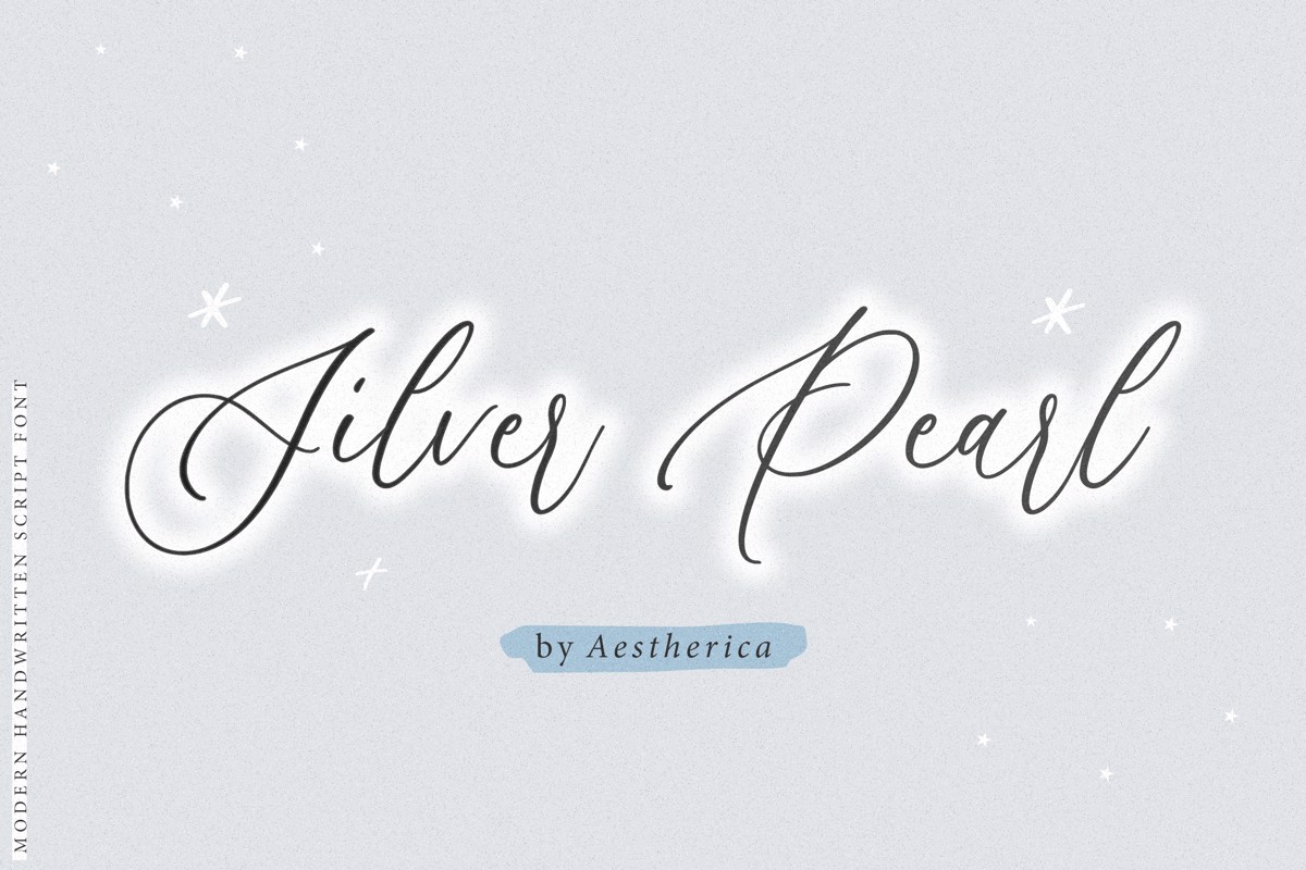 Silver Pearl Font - Free Download
