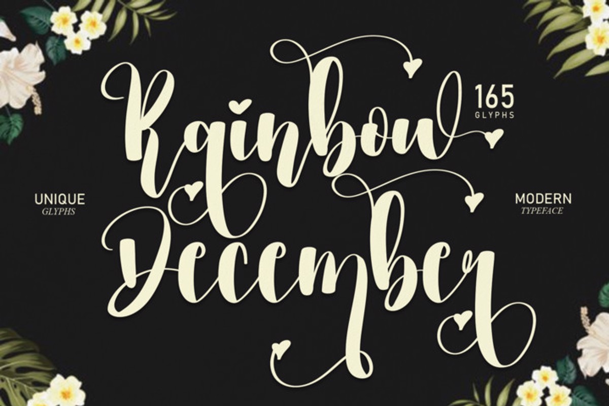 Rainbow December Font | scratchones_creative | FontSpace