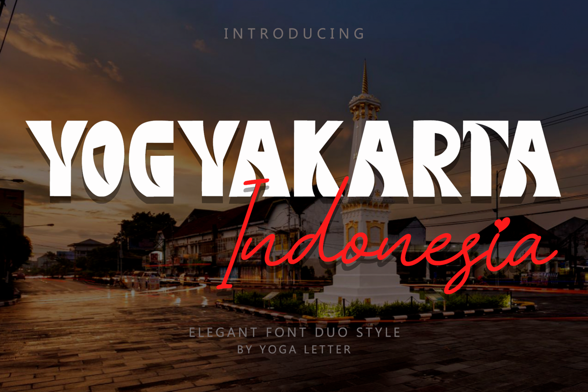 Yogyakarta Indonesia Font - Free Download