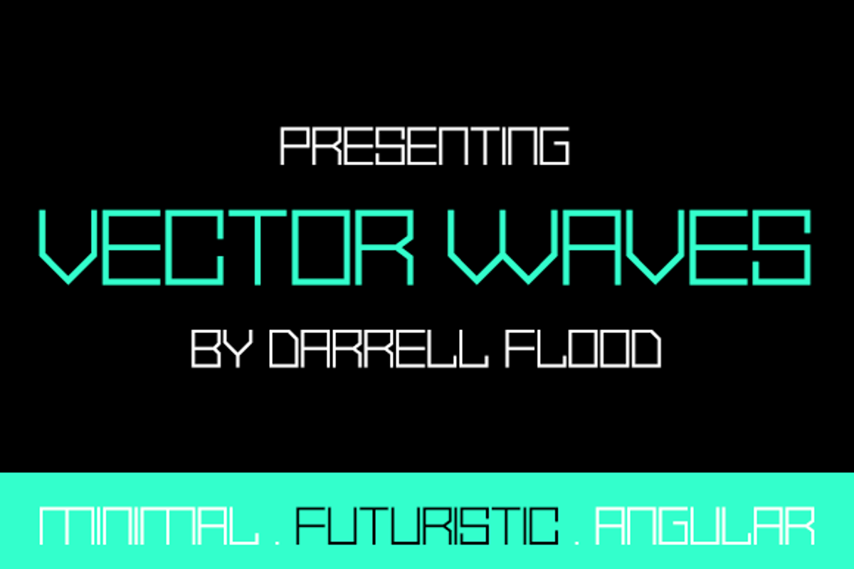 Vector Waves Font | HAWTPIXEL - Darrell Flood | FontSpace