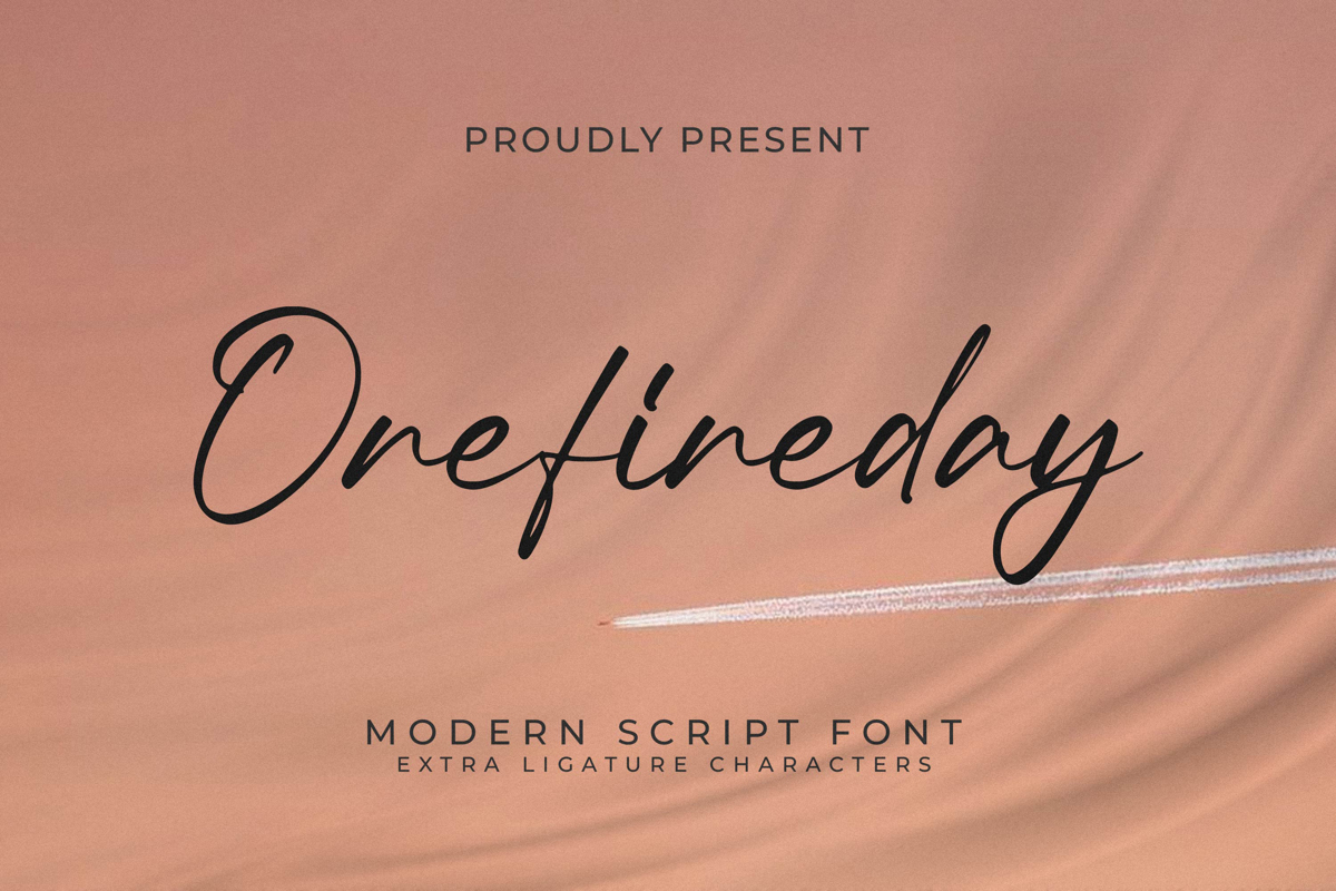 Onefineday Font | Integritype Studio | FontSpace