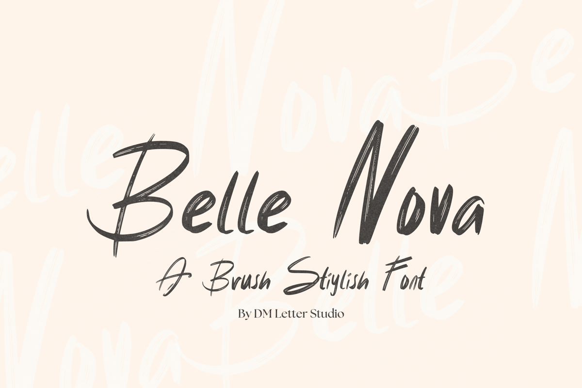 Belle Nova Font | Dmletter studio | FontSpace