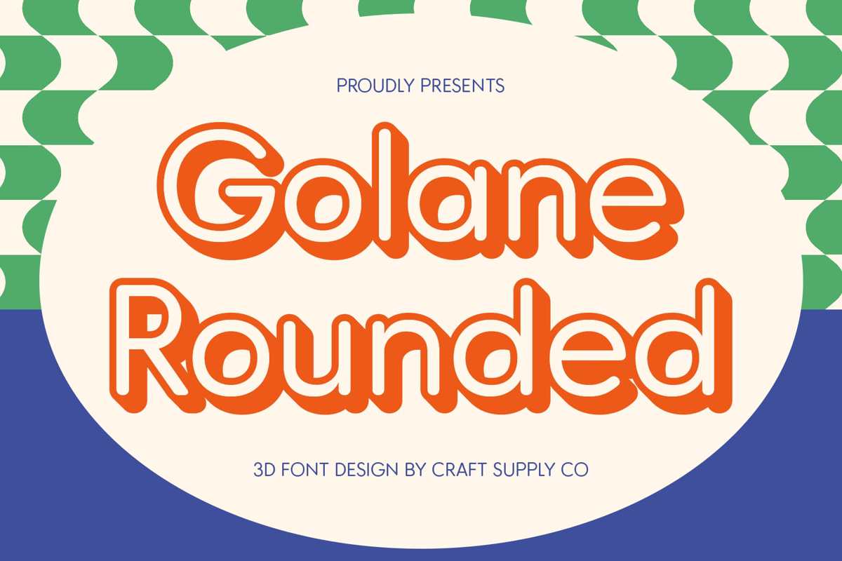 Golane Rounded 3D Font - Free Download