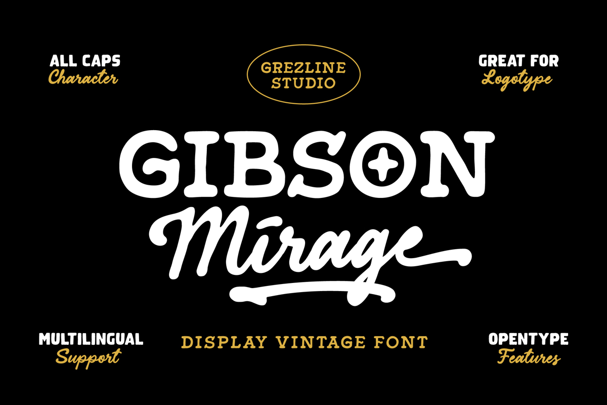 Gibson Mirage Script Font | Grezline Studio | FontSpace