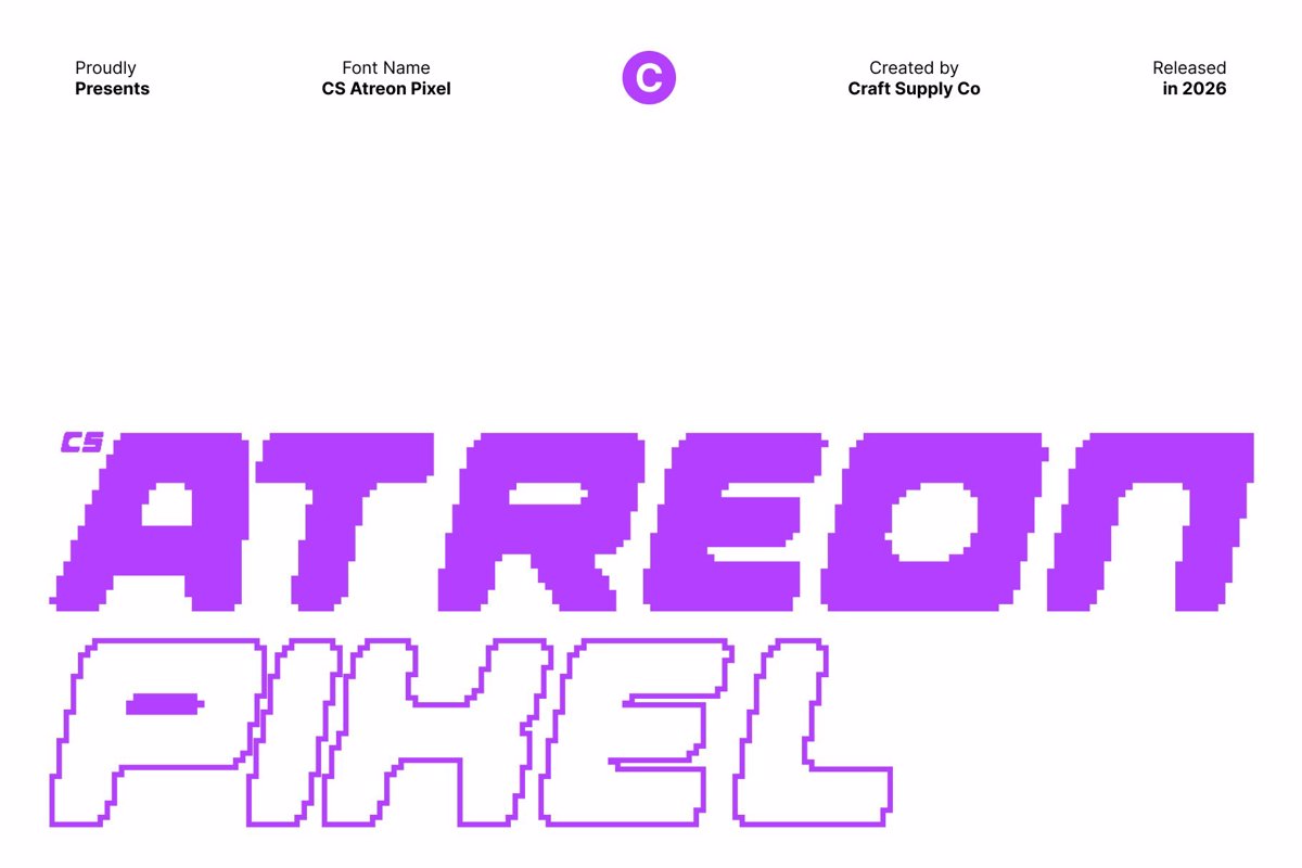 CS Atreon Pixel Font - Free Download