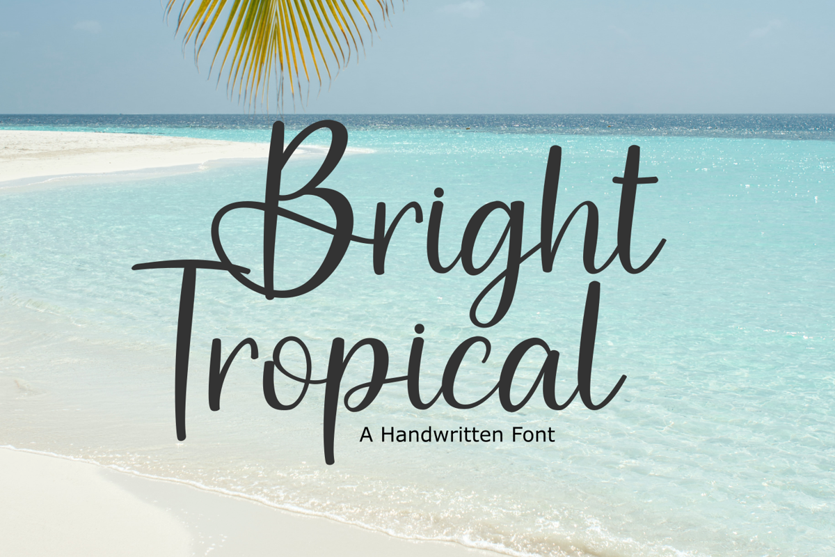Bright Tropical Font | Rvandtype Studio | FontSpace