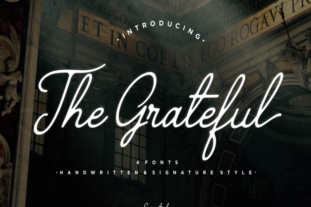 The Grateful 4 Font | Sronstudio | FontSpace