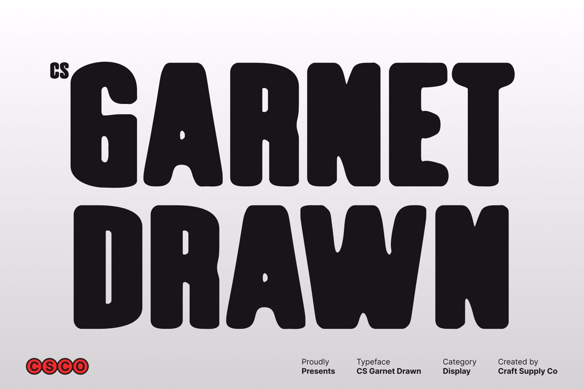CS Garnet Drawn Font - Free Download