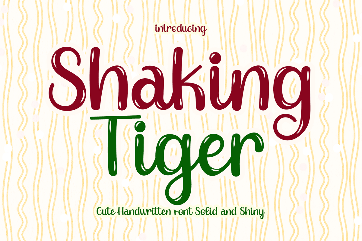 Shaking Tiger Font | airotype | FontSpace
