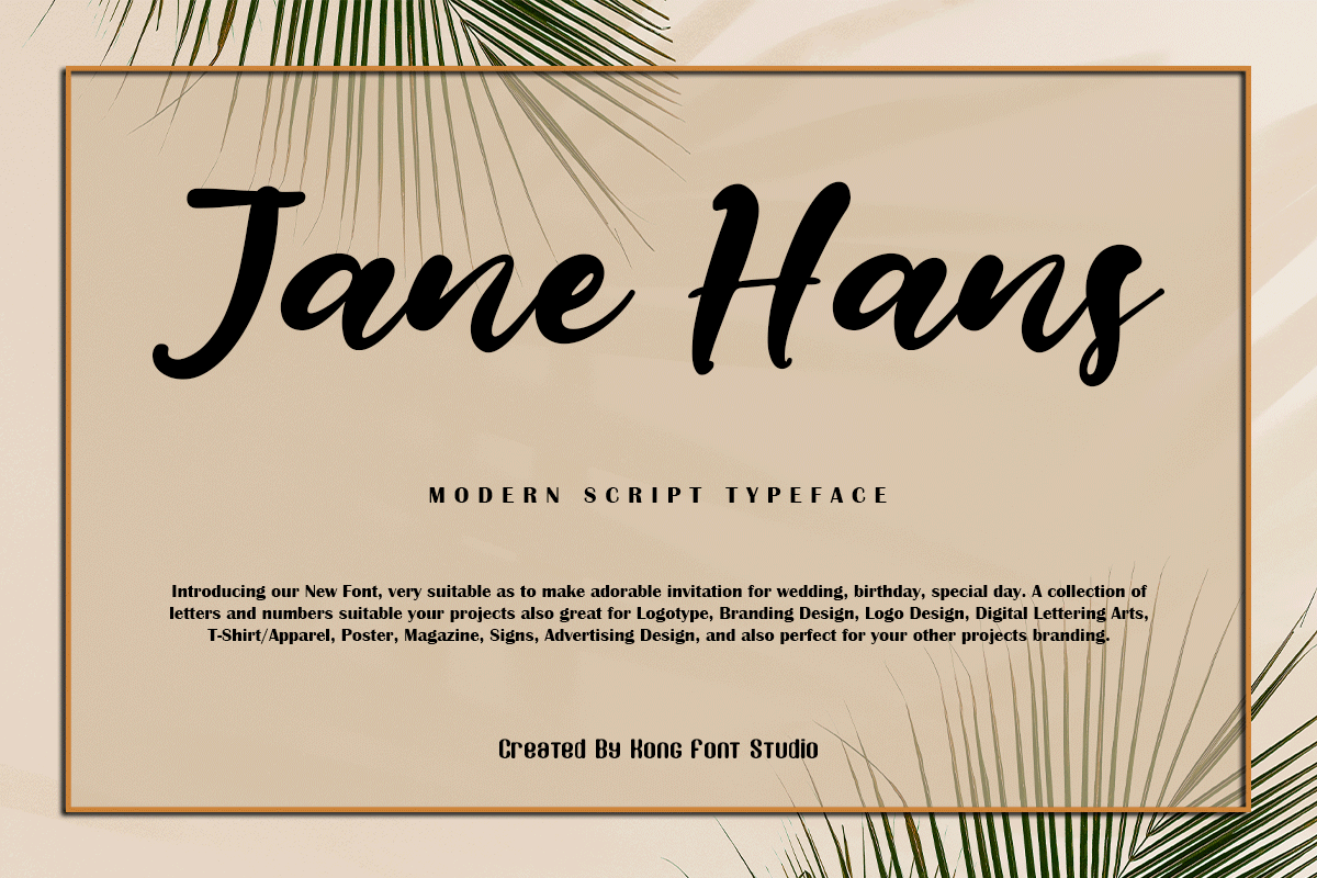 Jane Hans Font | Fontkong | FontSpace