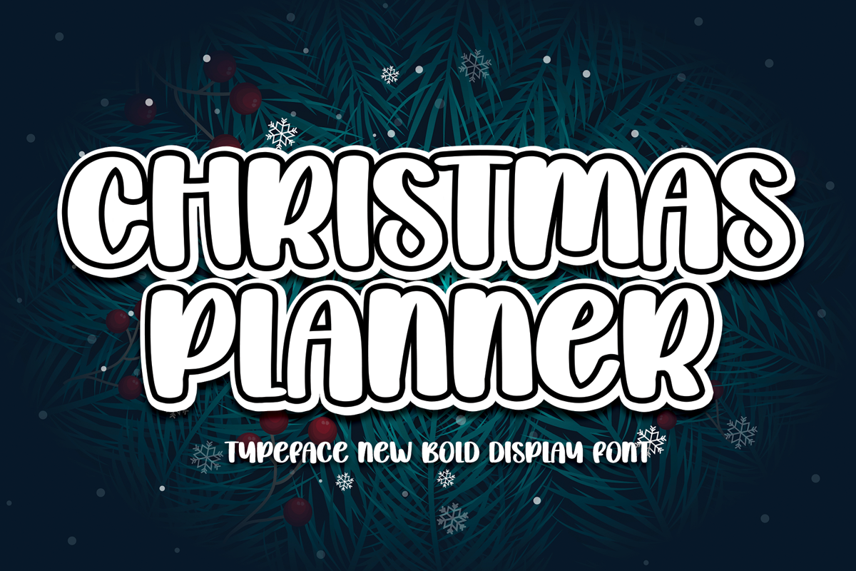Christmas Planner Font - Free Download