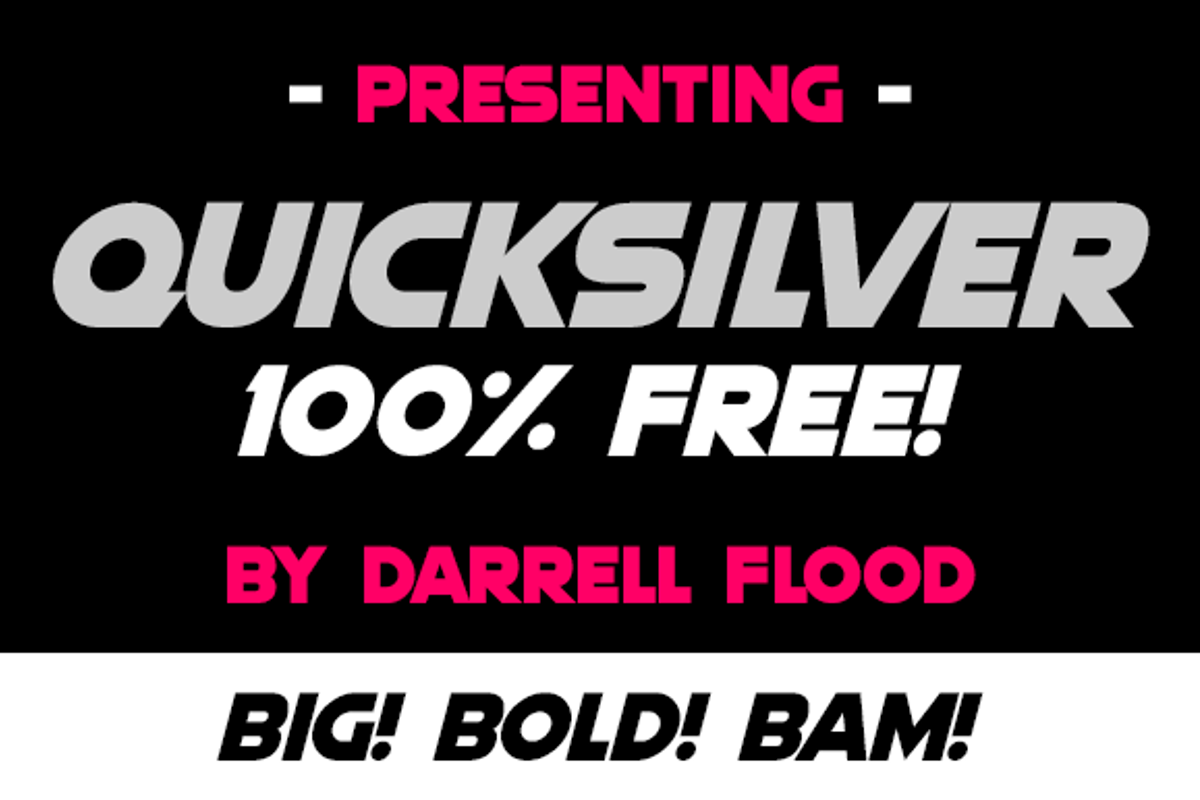 Quicksilver Font - Free Download