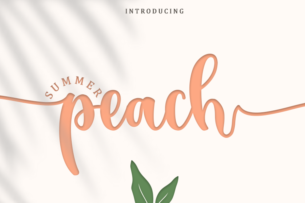 Summer Peach Font | Sakha Design | FontSpace