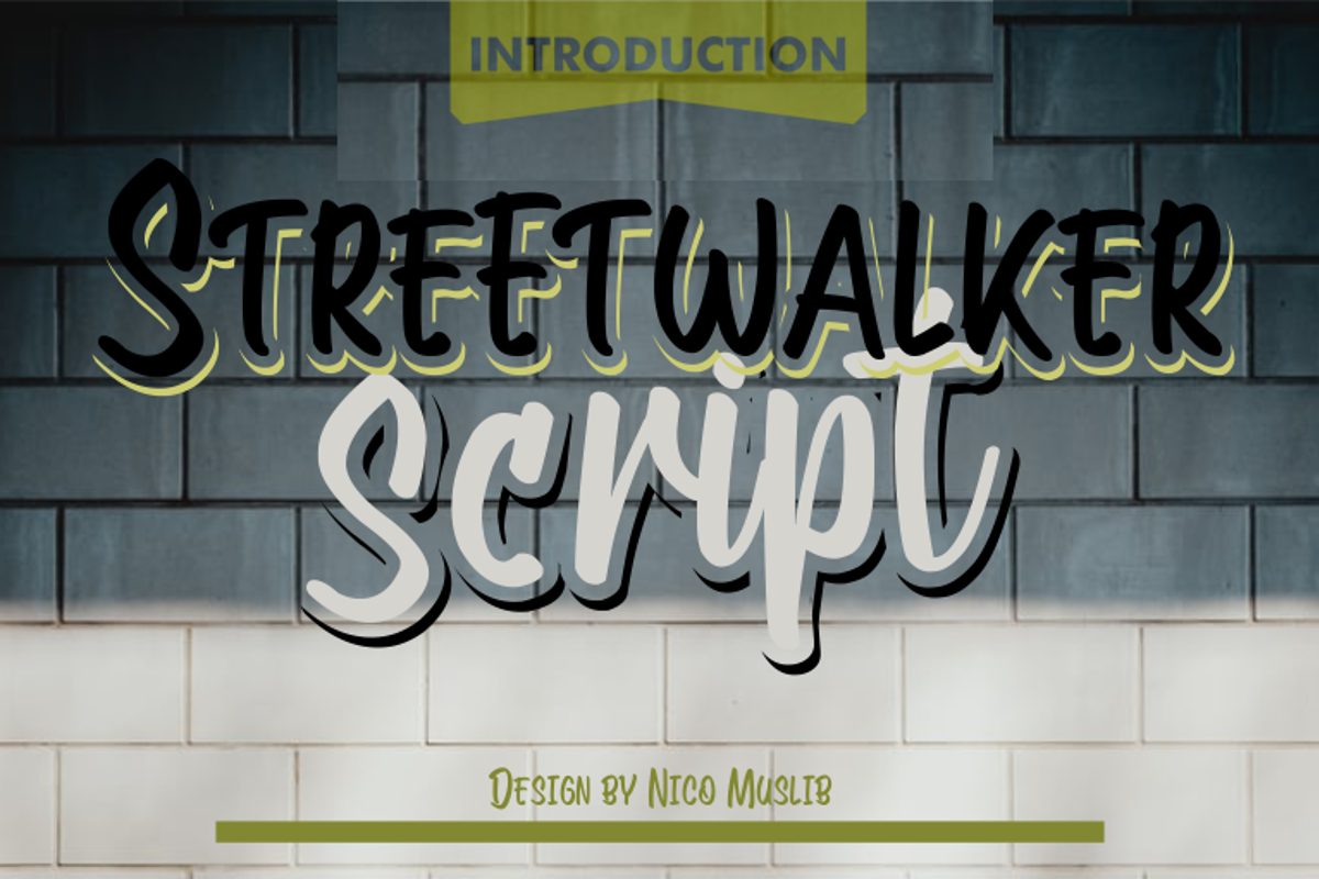 Streetwalker Script Font | Nico muslib | FontSpace