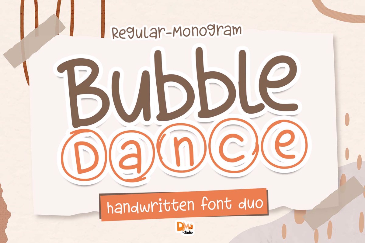 Bubble Dance Monogram Font - Free Download