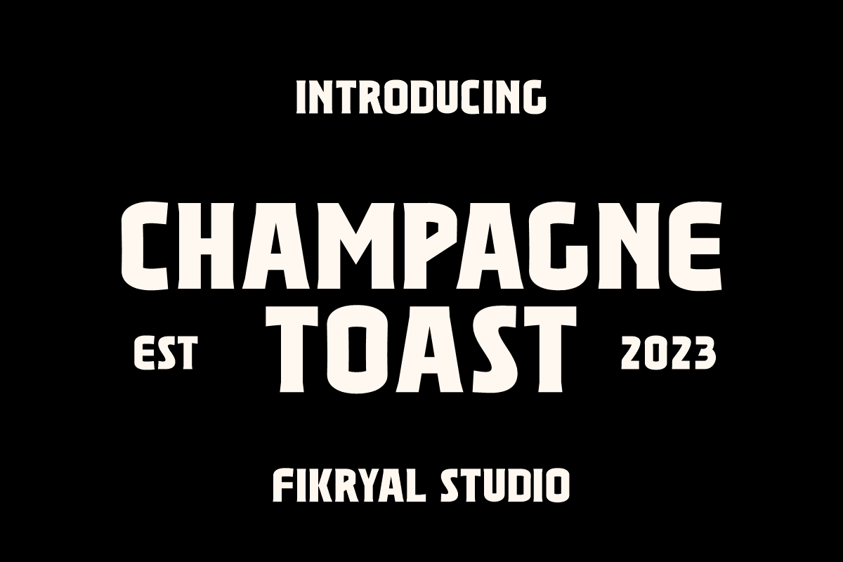 Champagne Toast Font | fikryalstudio | FontSpace