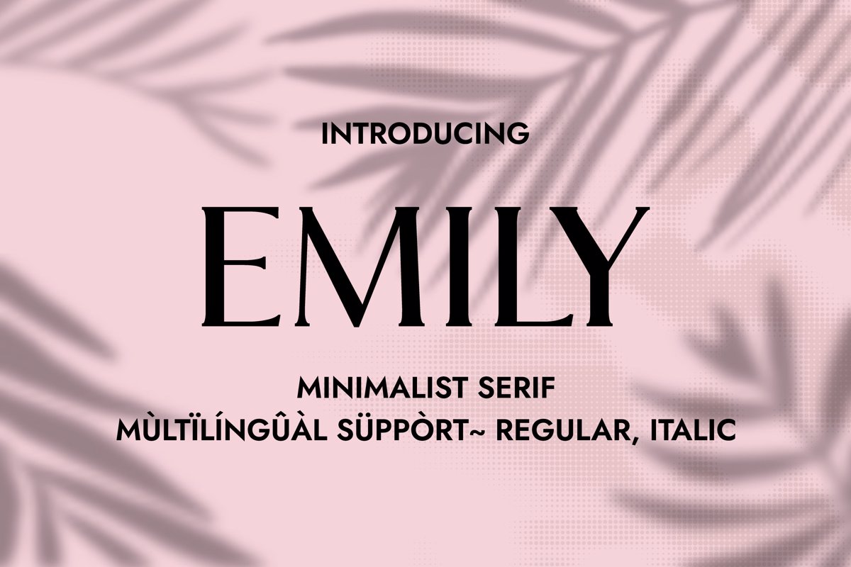 Emily Font | Minimalistartstudio | FontSpace