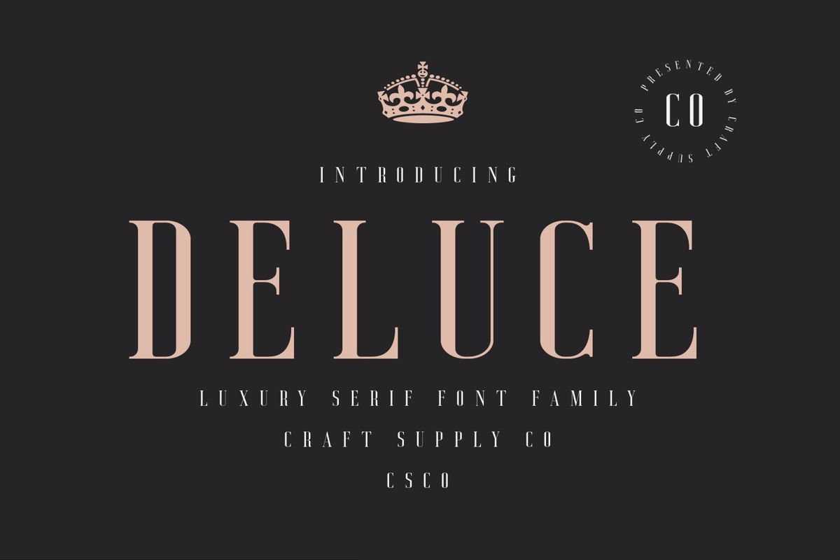 Deluce Font | craftsupplyco | FontSpace