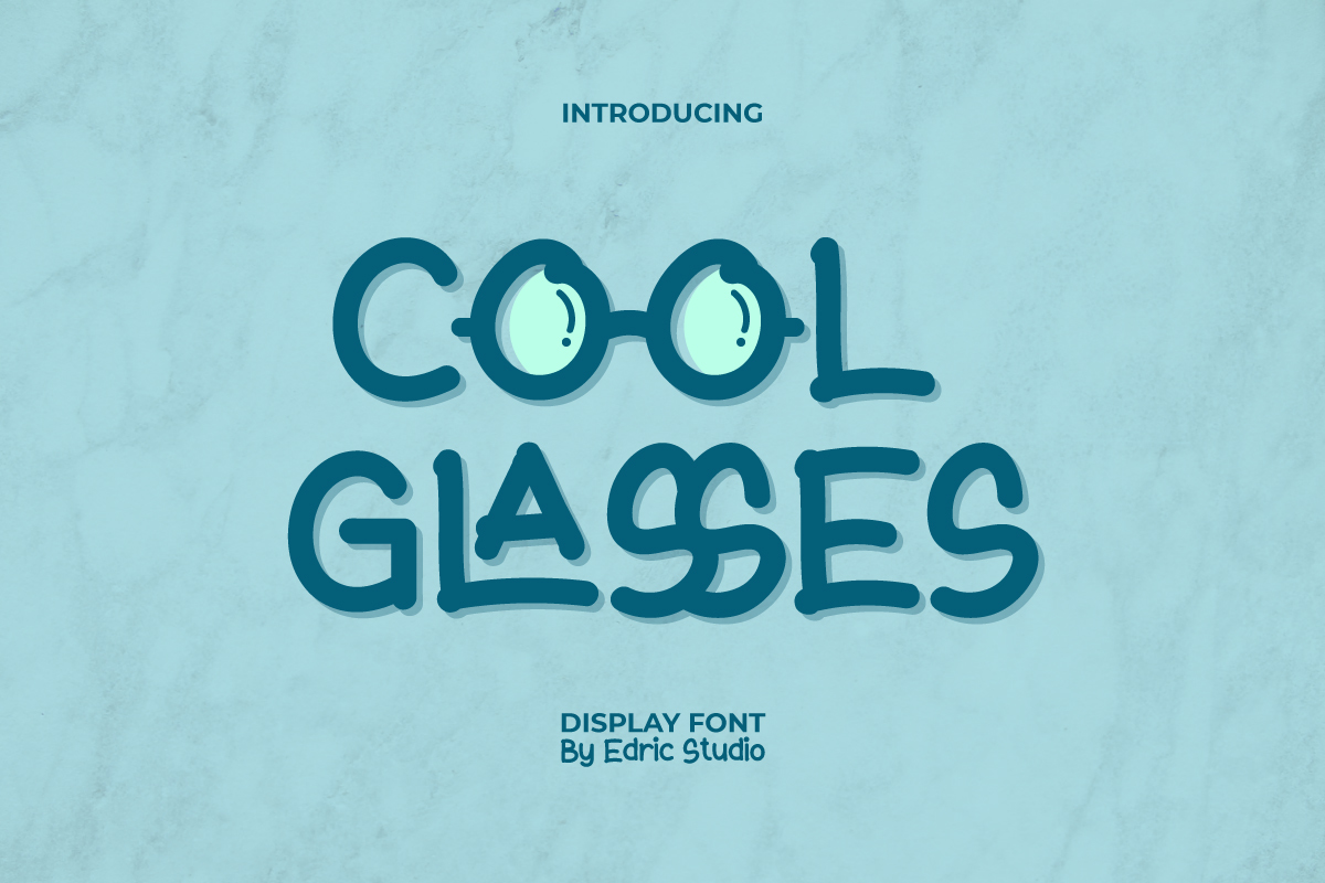 Cool Glasses Font | Edric Studio | FontSpace