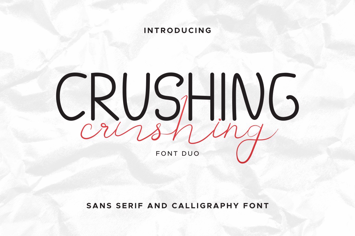 Crushing Font | Edric Studio | FontSpace