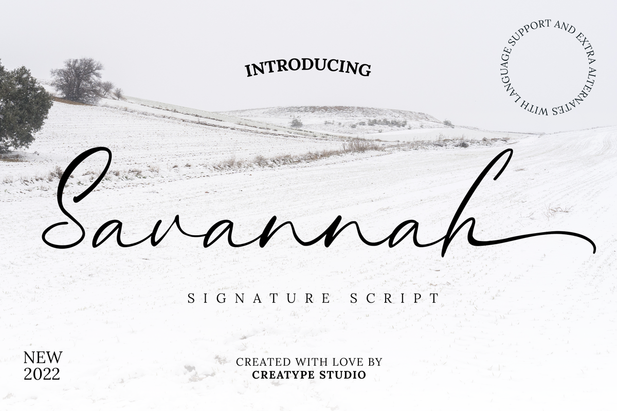 Savannah Font | Creatype Studio | FontSpace