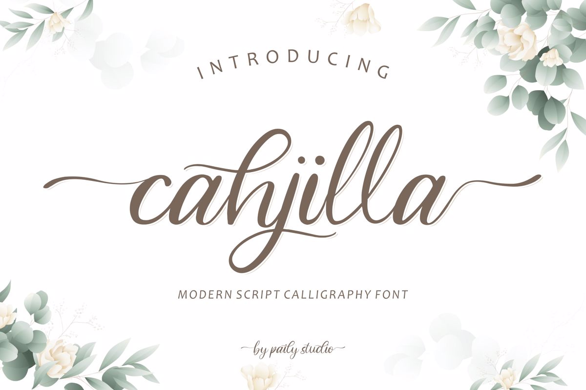 Cahjilla Font | pailystudio | FontSpace