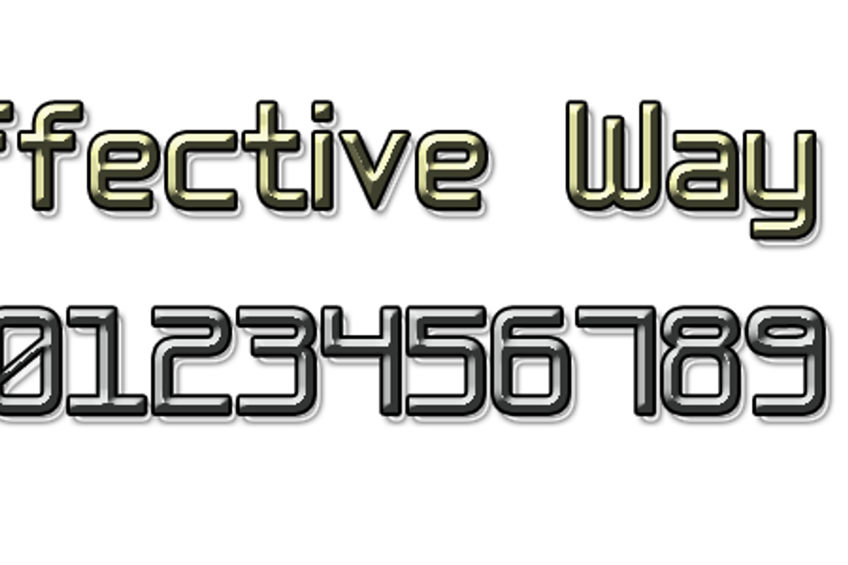 Effective Way 7 Font | Style-7 | FontSpace
