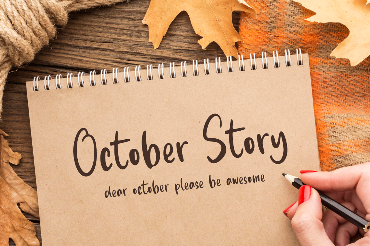 October Story Font | Sronstudio | FontSpace